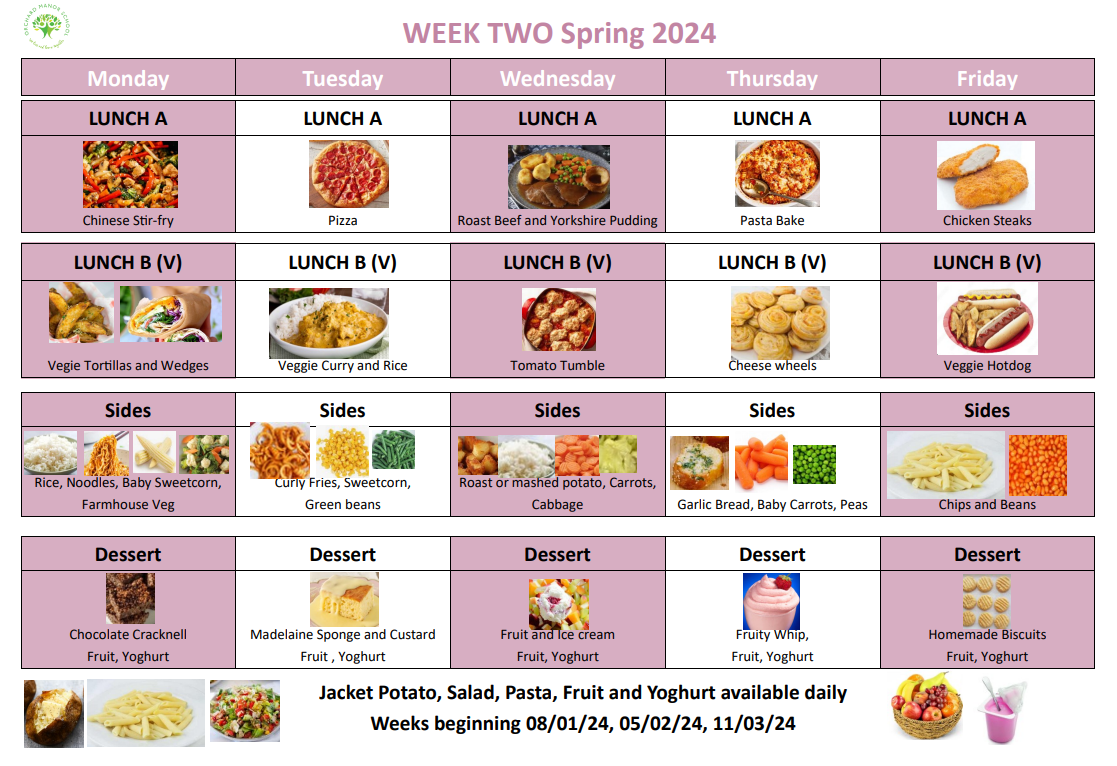 Orchard Manor School - School Meals and Menus