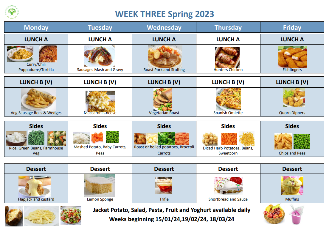 Orchard Manor School - School Meals and Menus